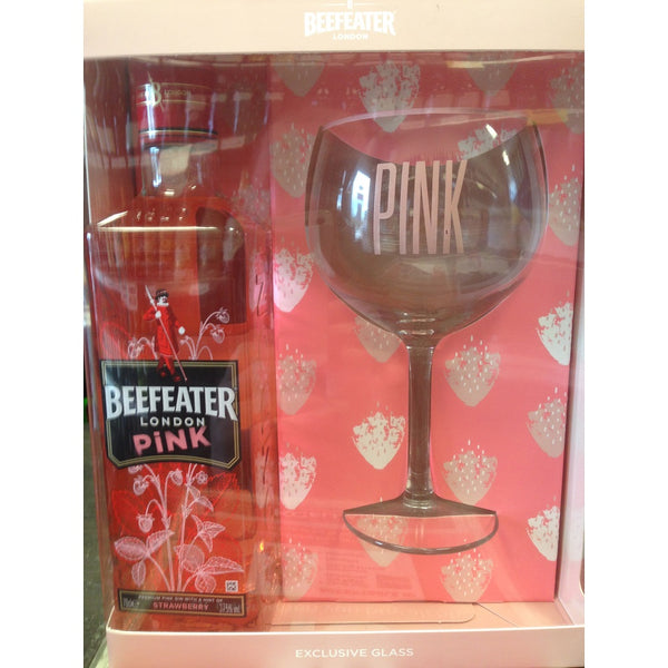 Beefeater London Pink Gin Glass Pack 70cl – WinePig